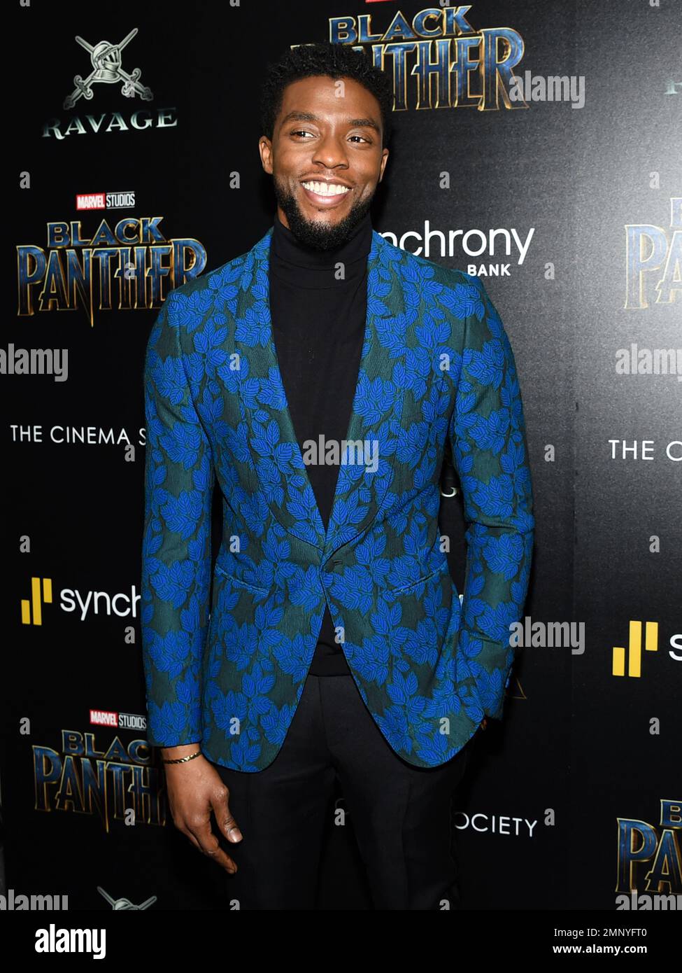 Chadwick Boseman attends a special screening of "Black Panther" at the ...