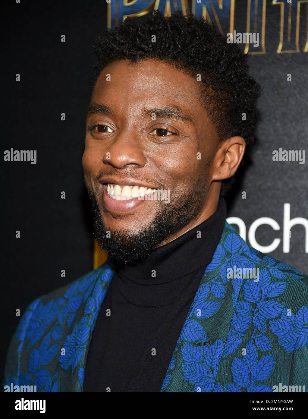 Chadwick Boseman attends a special screening of "Black Panther" at the ...