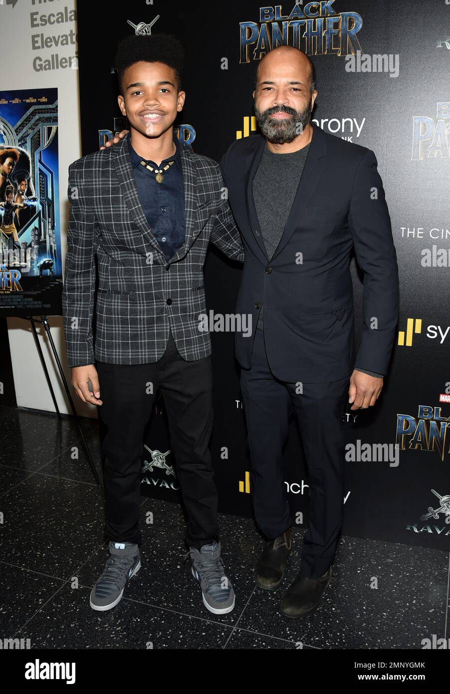 Actor Jeffrey Wright and son Elijah Wright attend a special screening ...