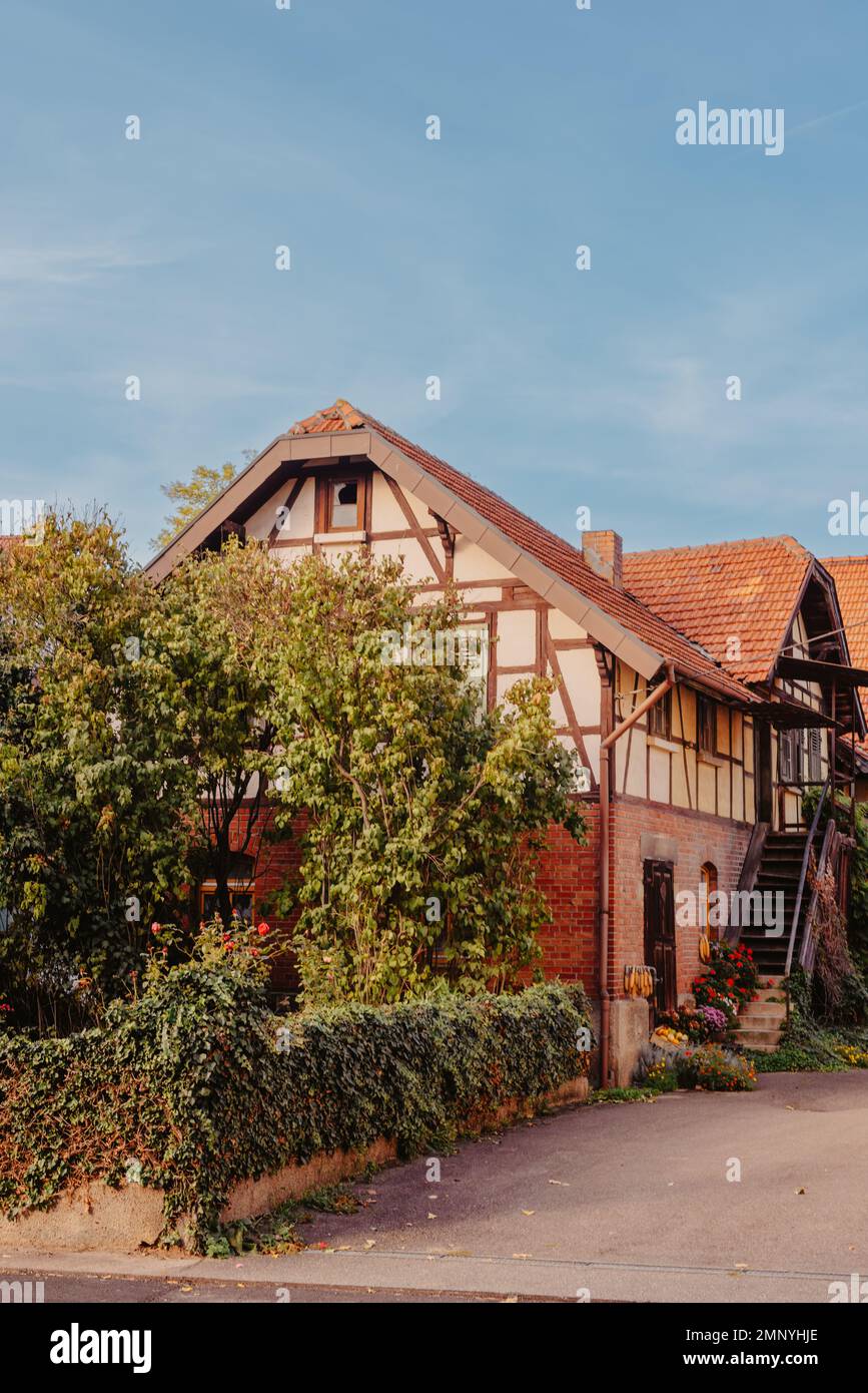 Traditional Small House With Beautiful Outdoor Decor Facade In Germany ...