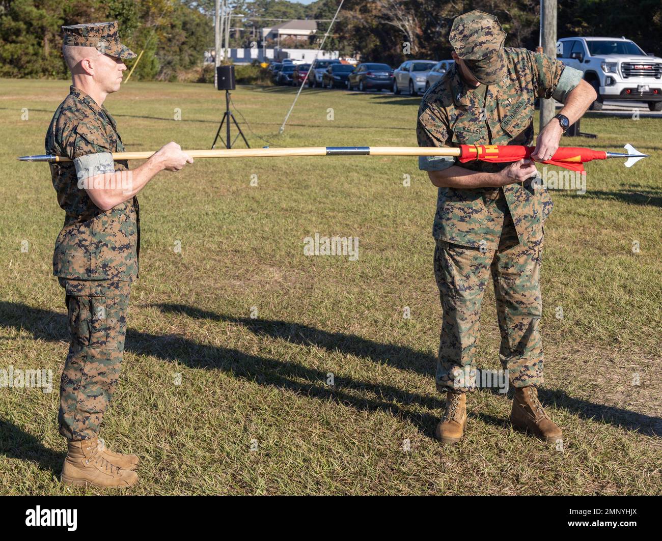 U.S. Marine Corps Col. Andrew Kelley, the regimental commander of 10th ...