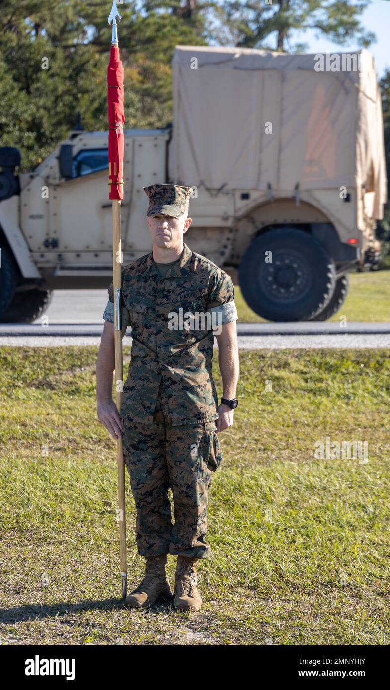U.S. Marine Corps Sgt. Maj. Stephen Lutz Jr., the regimental sergeant ...