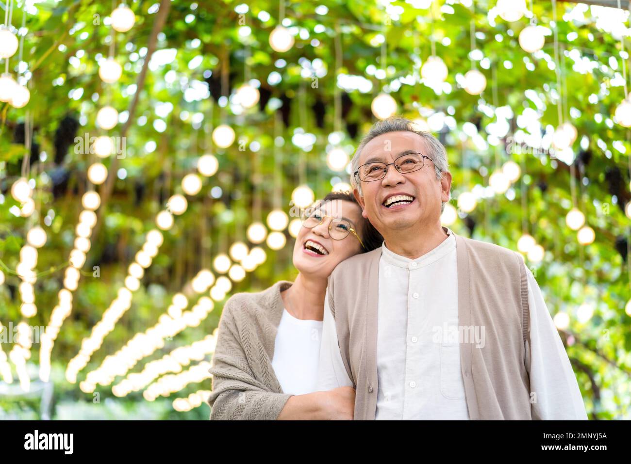 Happy old couple Stock Photo - Alamy