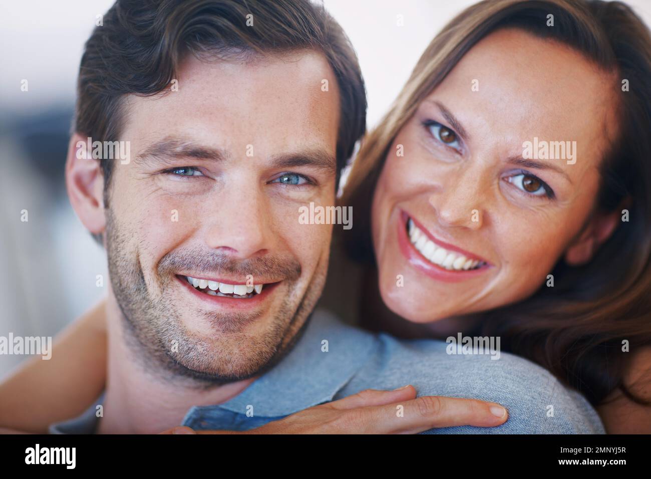 Sharing a special connection. Closeup portrait of a happily married ...