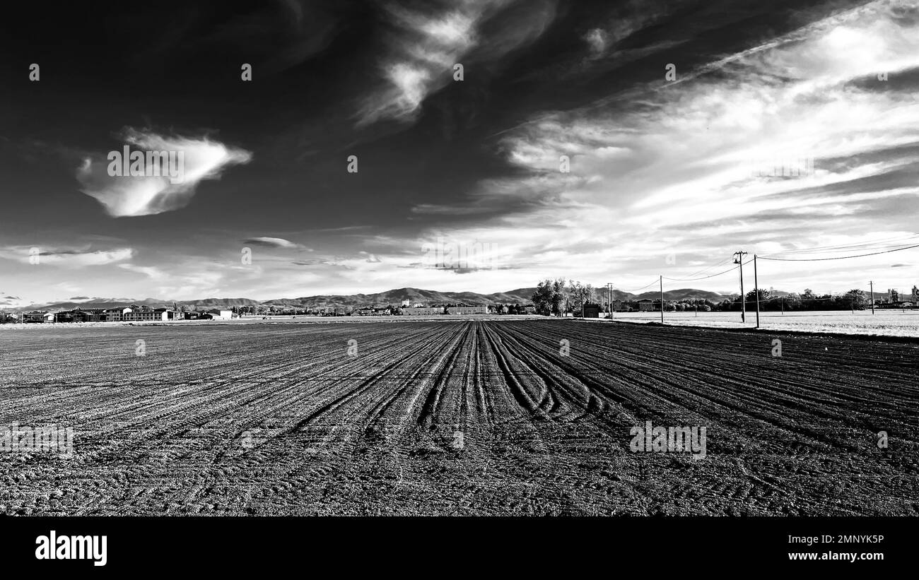 Parma countryside Black and White Stock Photos & Images - Alamy