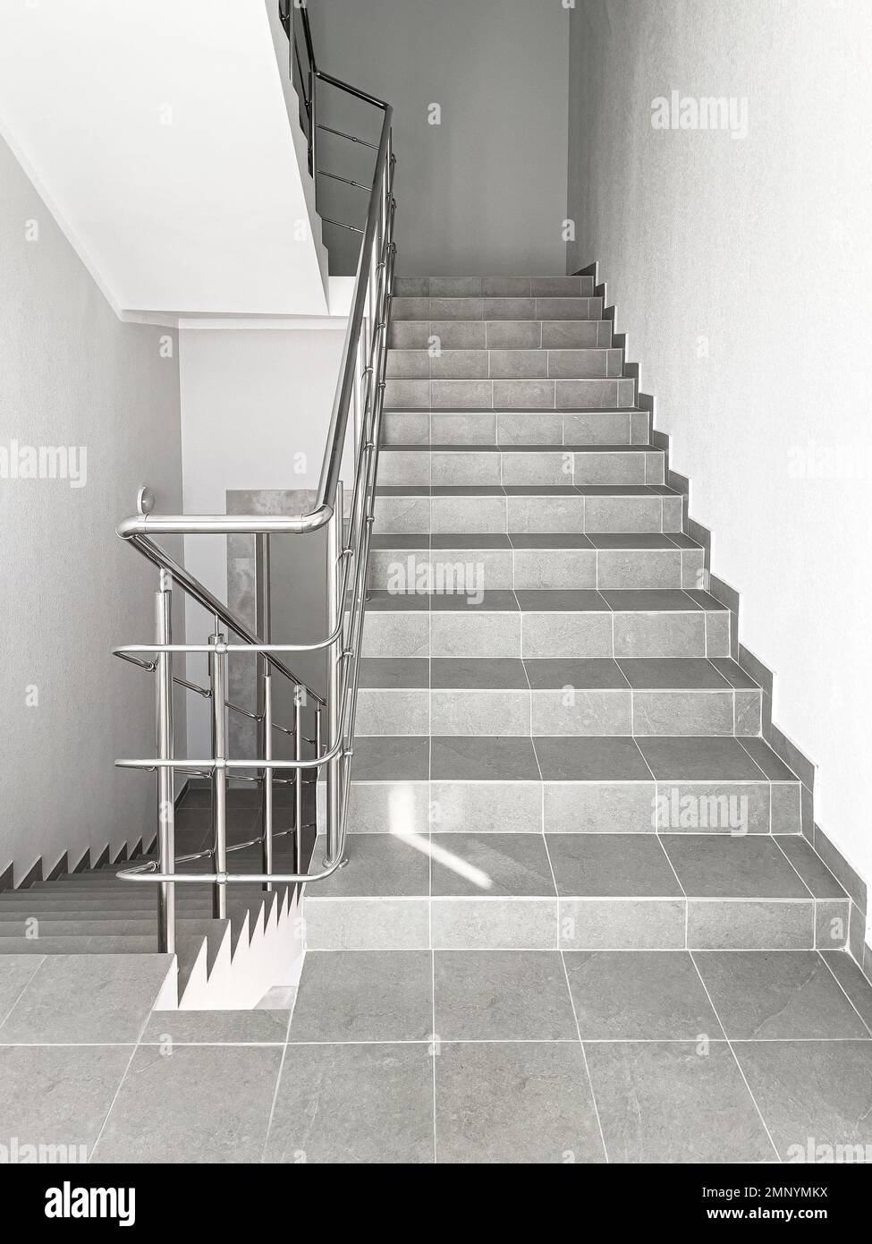 Modern interior of entrance hall in luxury residential apartment ...