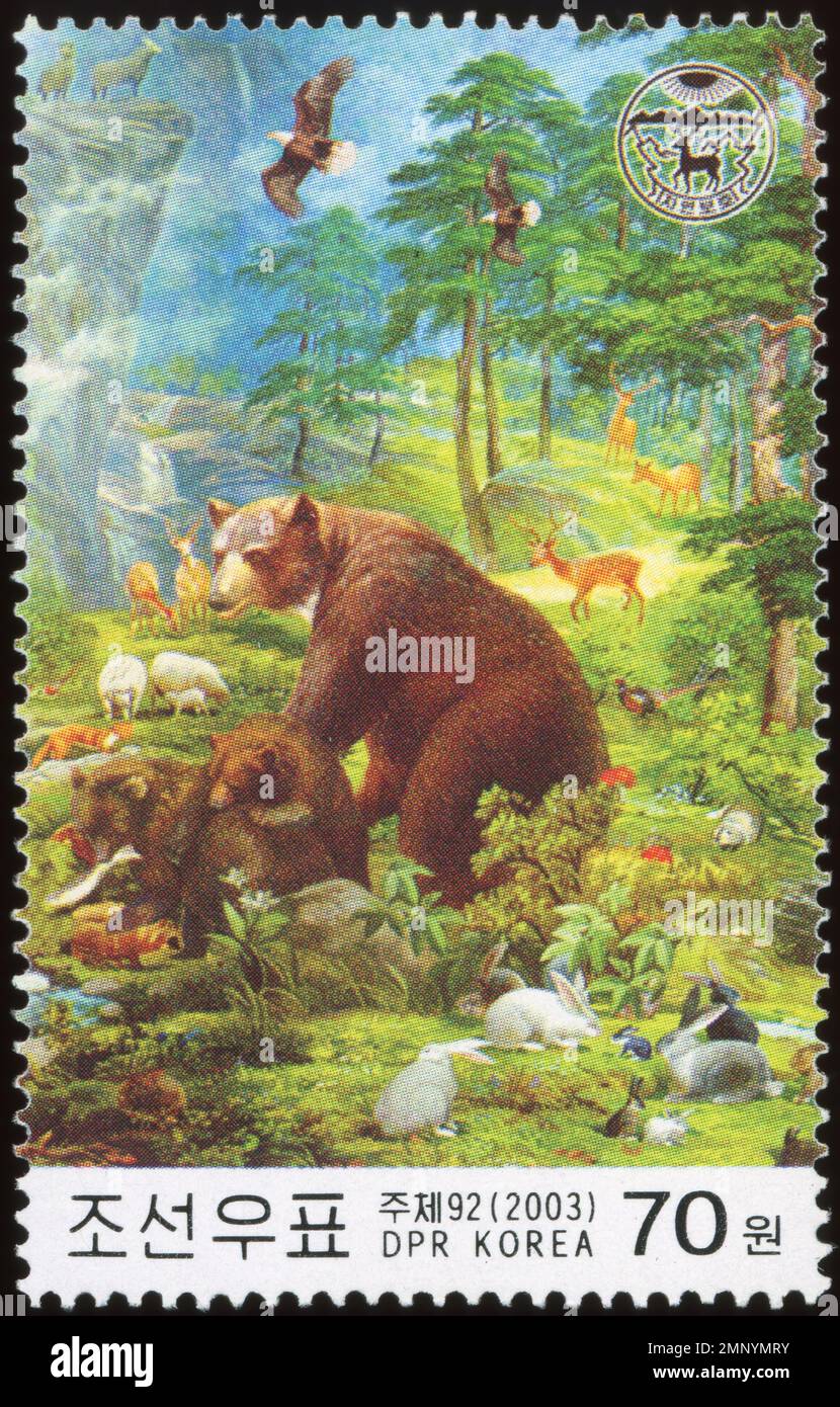 Postage stamp from depicting forest hi-res stock photography and images ...