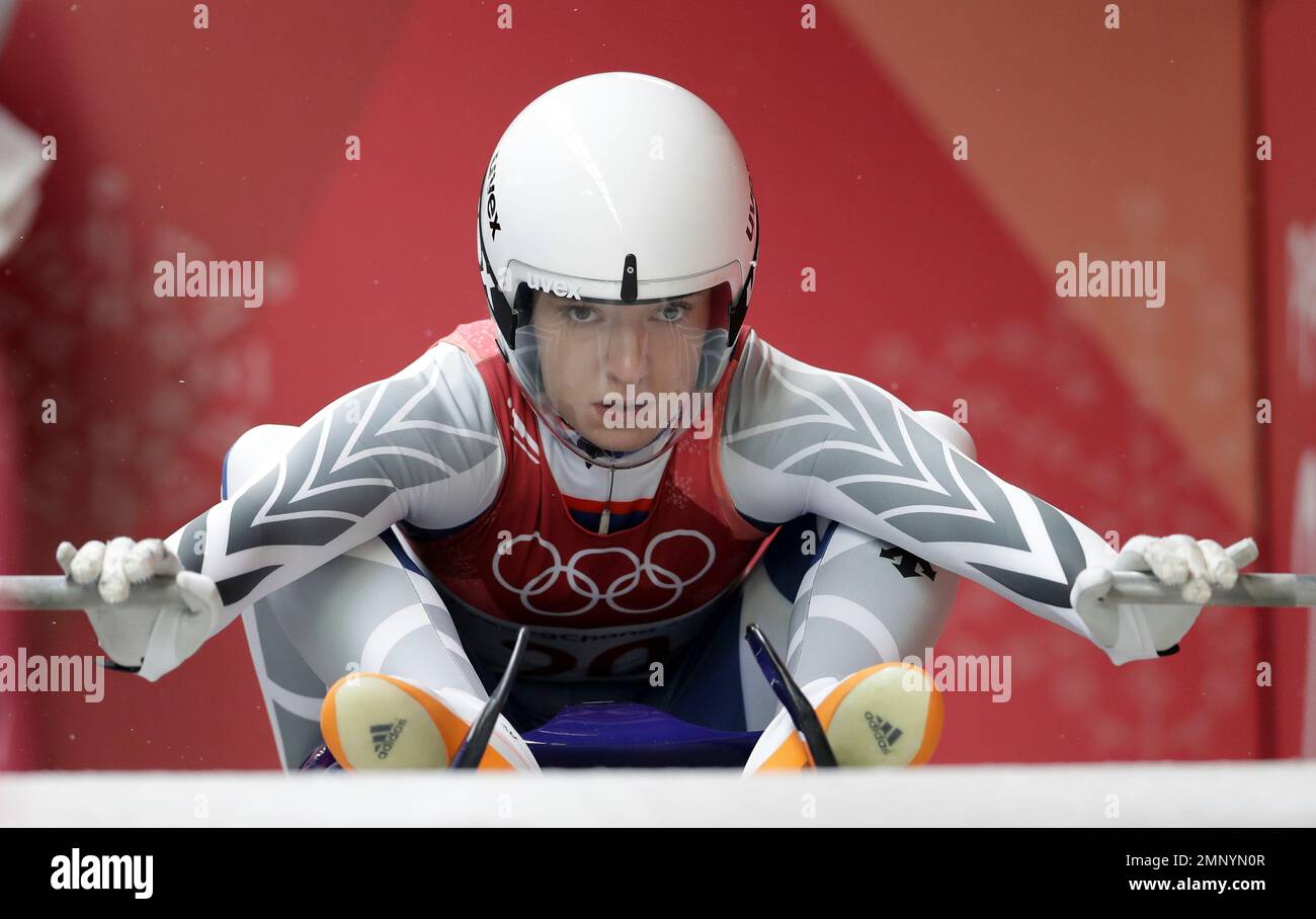 Aileen Christina Frisch of Korea starts her third run during the women ...