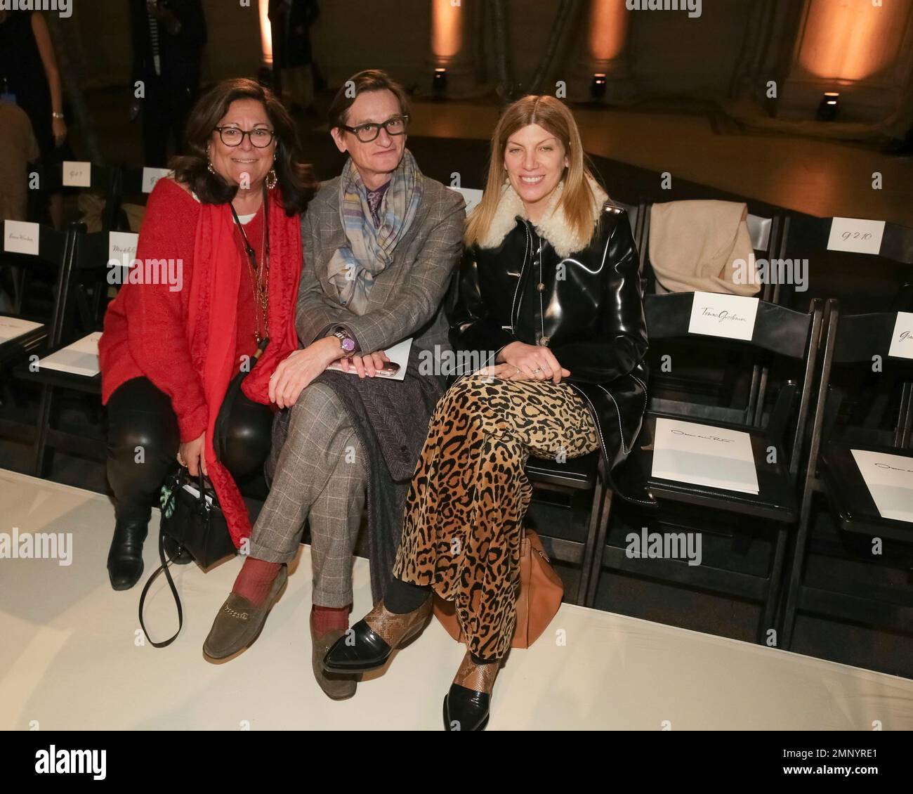 Fern Mallis, from left, Hamish Bowles and Virginia Smith attend the ...