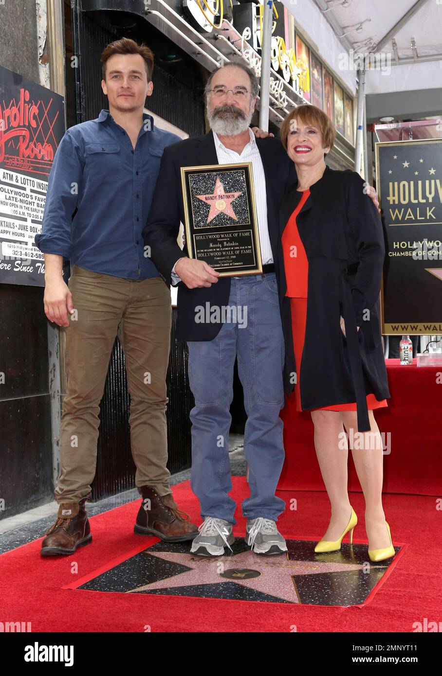 Rupert Friend, from left, Mandy Patinkin and Patti LuPone pose for a ...