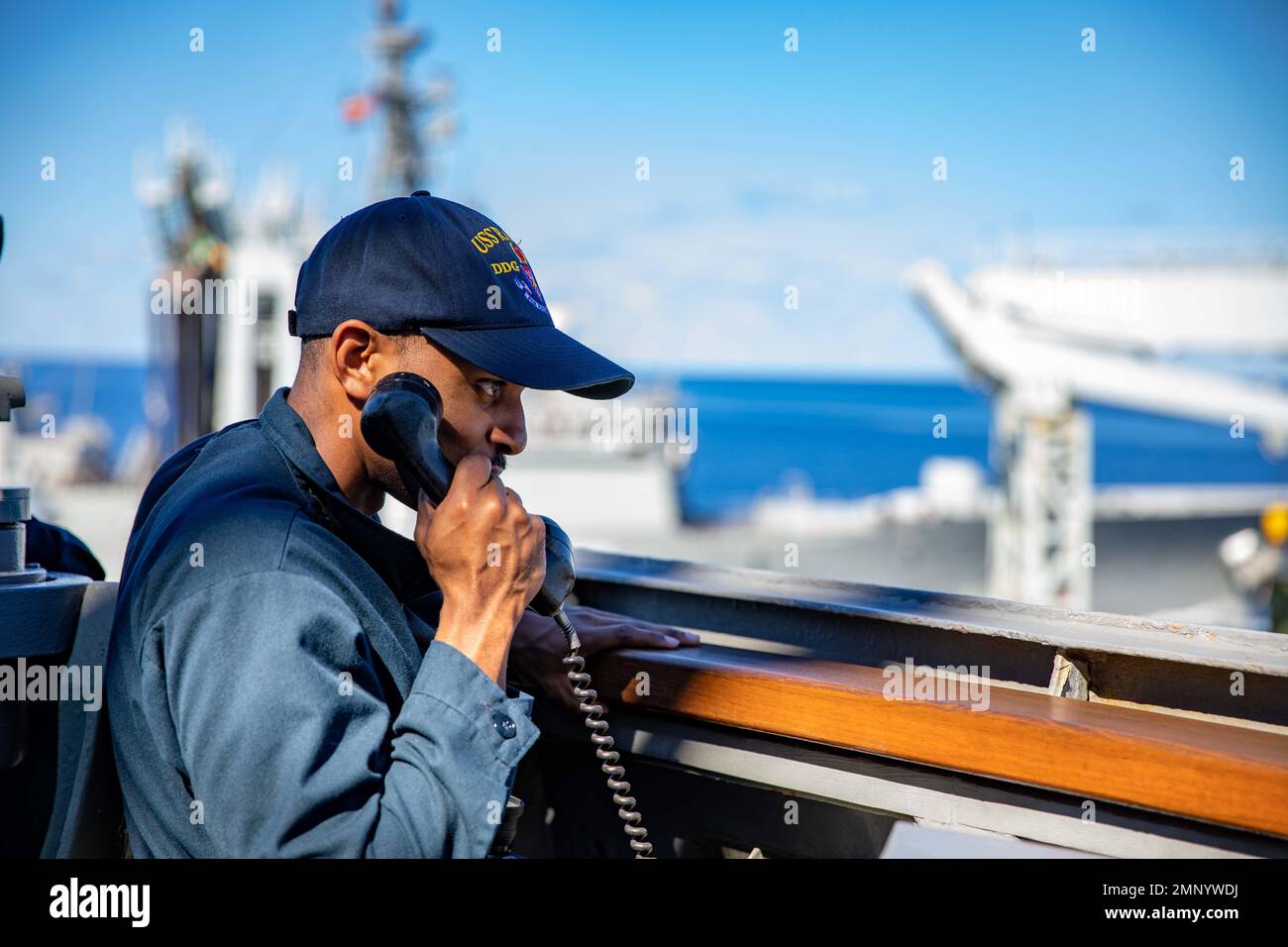 Ens. Yasin Baala, assigned to the Arleigh Burke-class guided-missile ...