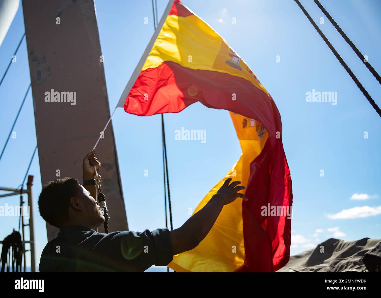 Quartermaster Seaman Shakeem Samuels, assigned to the Arleigh Burke ...