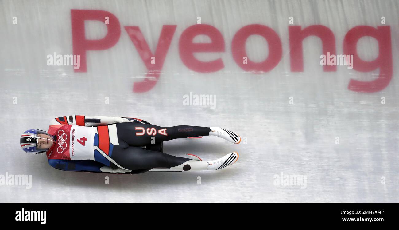 Summer Britcher of the United States competes in her first run during ...