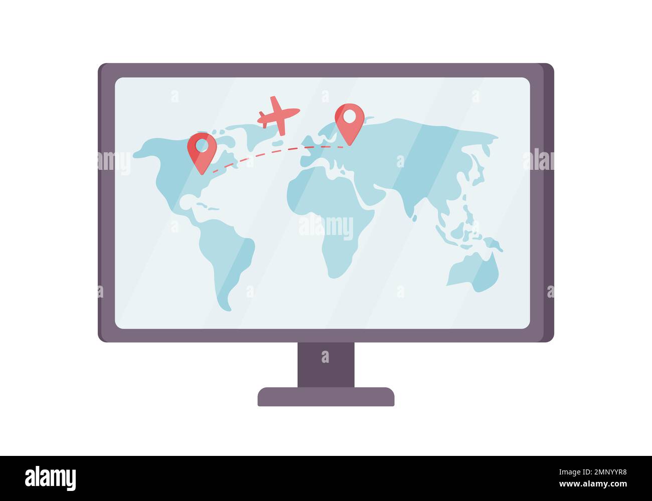 Flight map tracker hi-res stock photography and images - Alamy