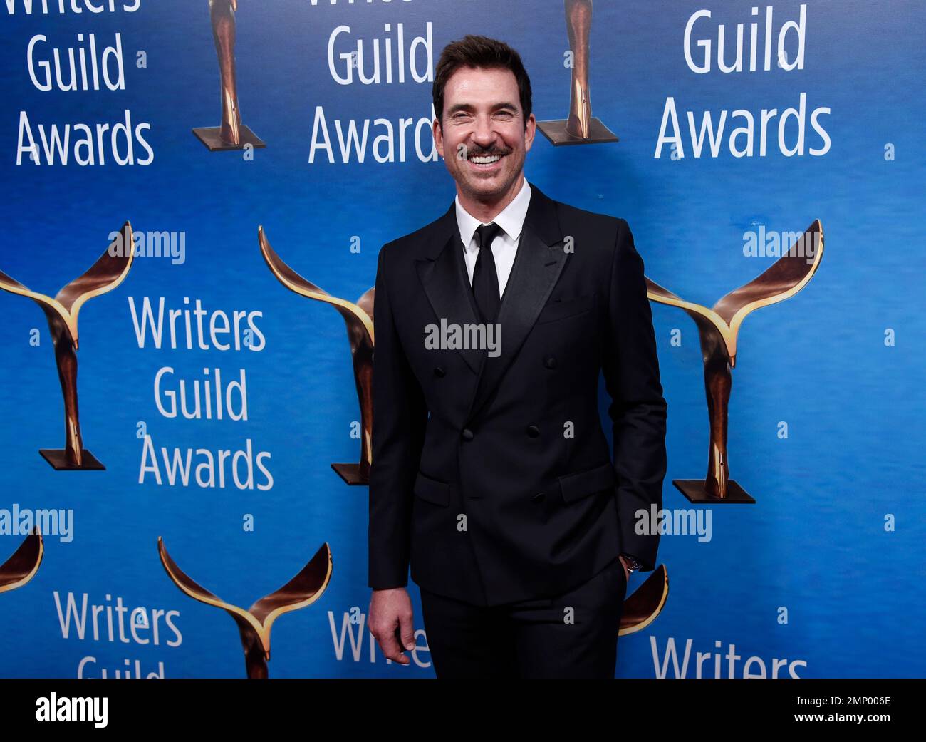 Actress Dylan McDermott poses at the 2018 Writers Guild Awards at the ...