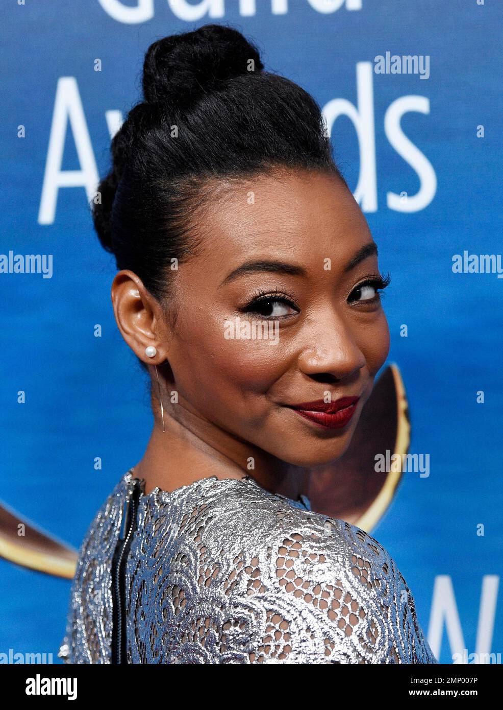 Actress Betty Gabriel poses at the 2018 Writers Guild Awards at the ...