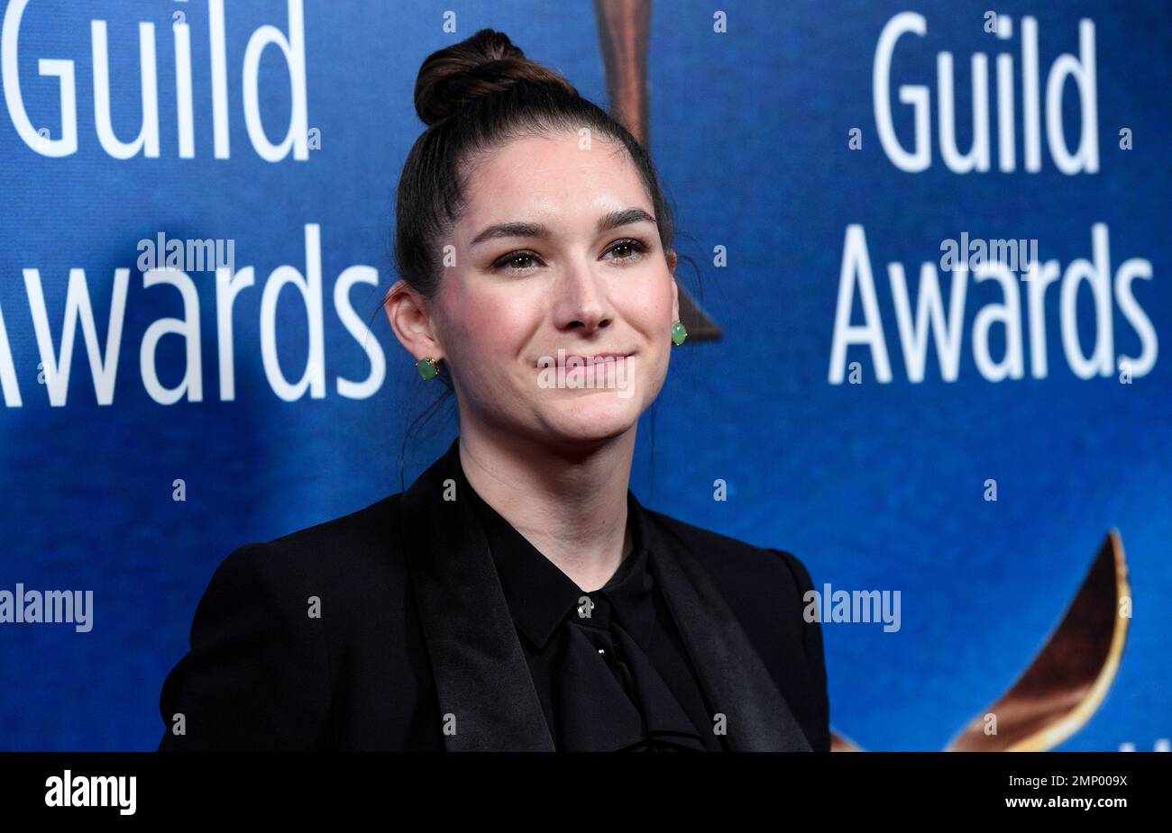 Screenwriter Liz Hannah, recipient of the Paul Selvin Award, poses at ...
