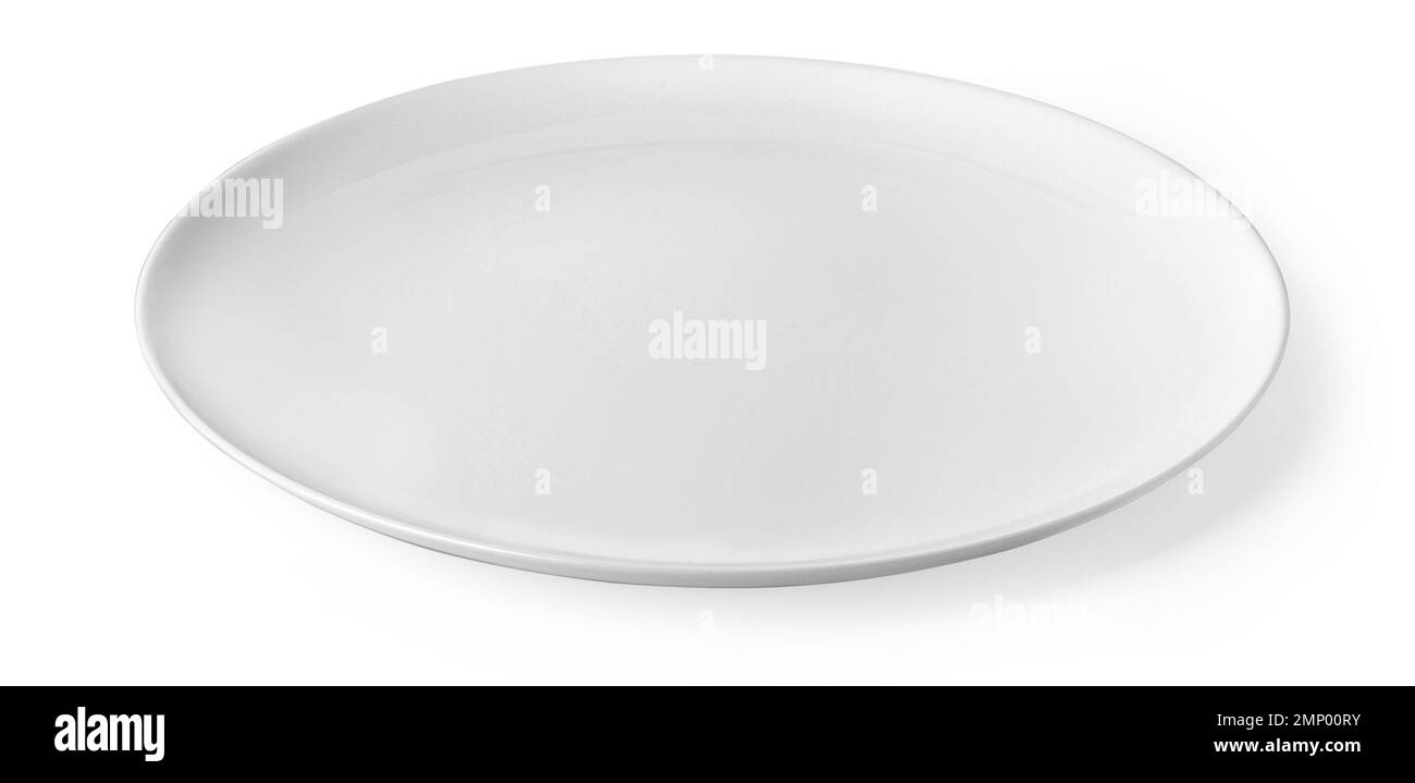 empty plate isolated on white with clipping path Stock Photo - Alamy