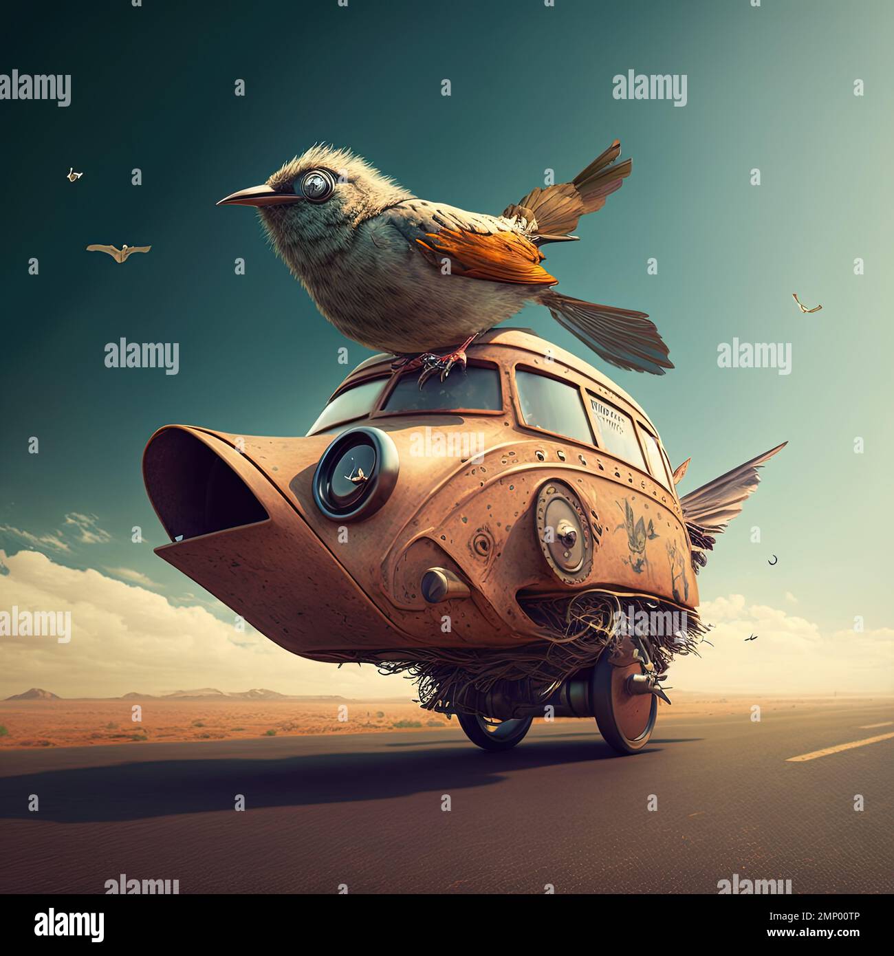 Skybound. Avian Automobile. Personal travel, soar high Stock Photo - Alamy