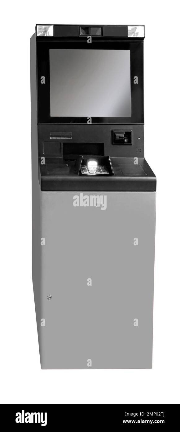 Automated teller machine (ATM) isolated on white Stock Photo - Alamy Automated teller machine (ATM) isolated on white Stock Photo - Alamy