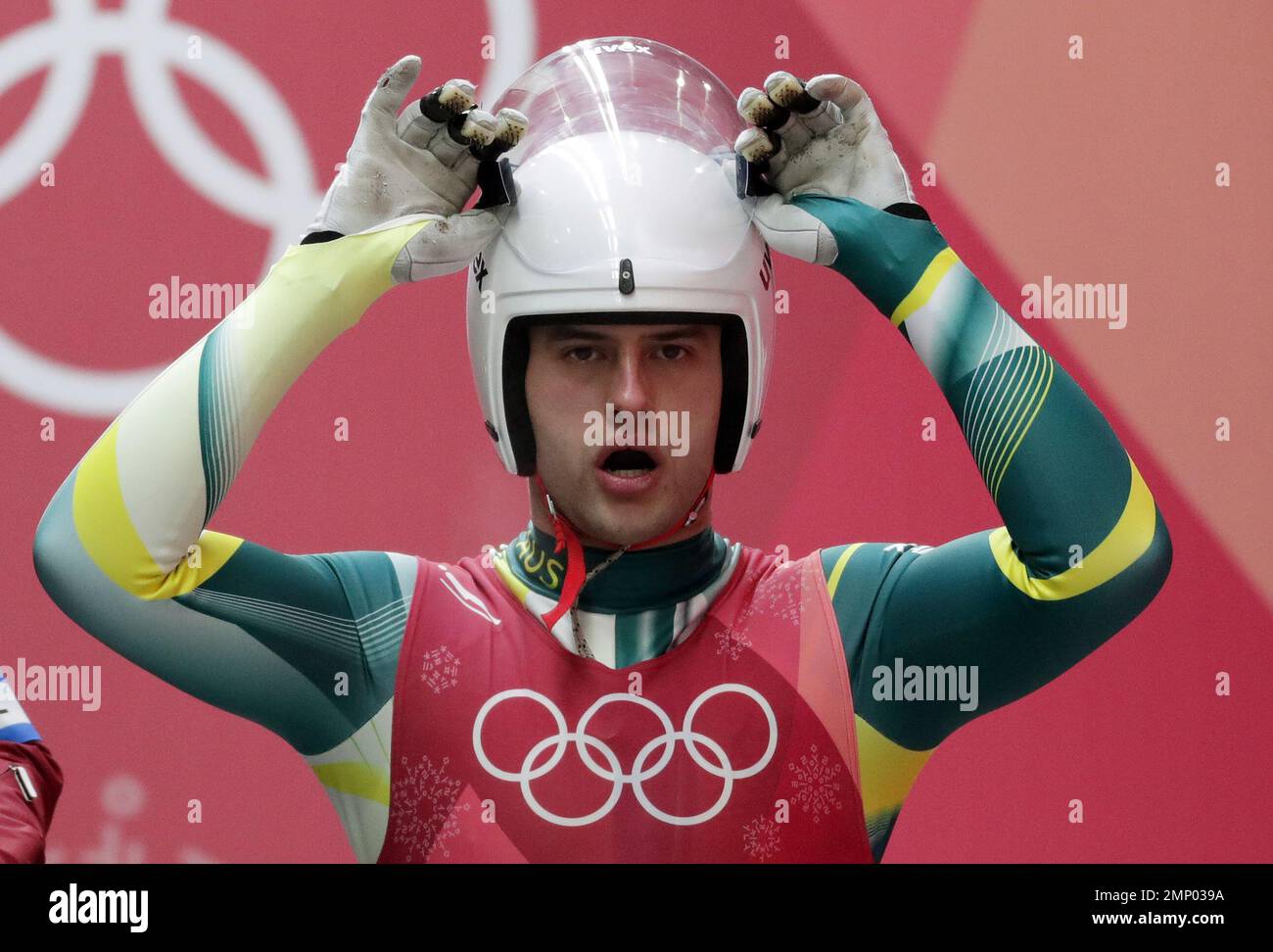 Alex Ferlazzo of Australia starts his third run during final heats of ...