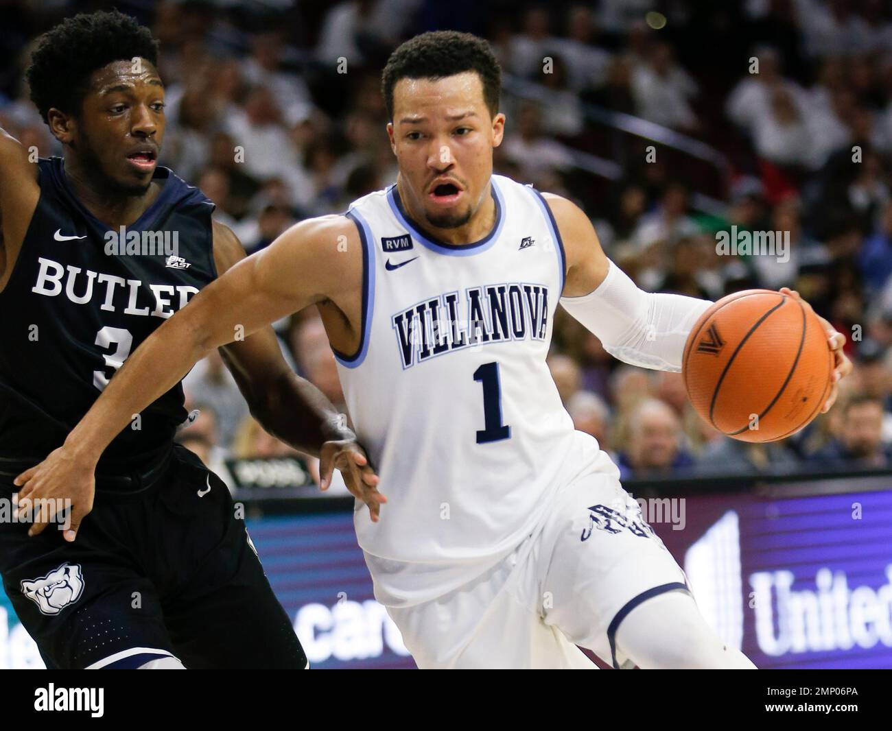 Villanova guard Jalen Brunson (1) in action during an NCAA college ...