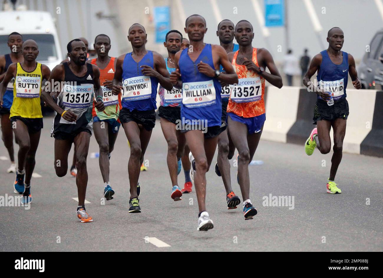 Athletes from East Africa take part in the Lagos City International ...