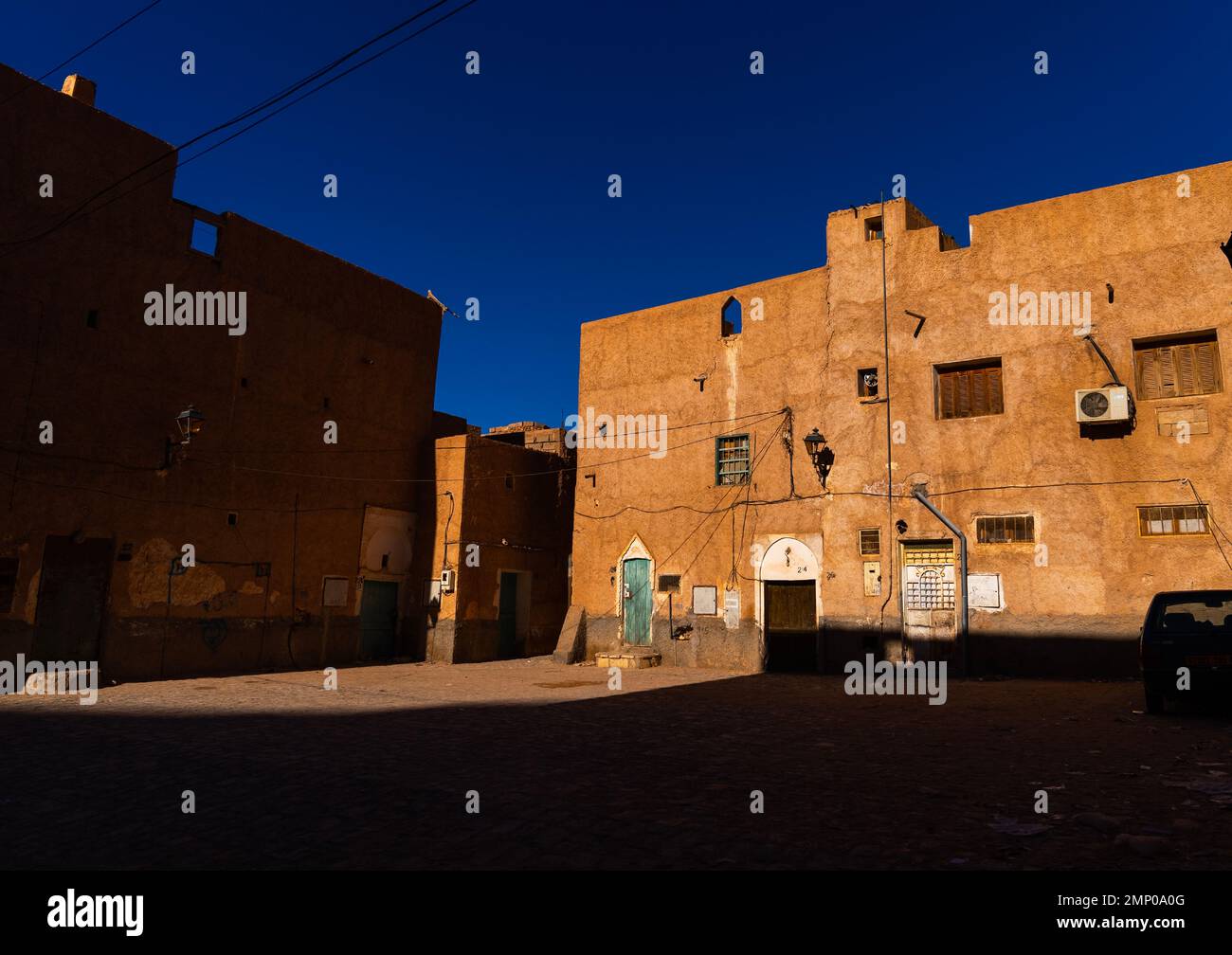 Old houses in a Ksar, North Africa, Metlili, Algeria Stock Photo - Alamy