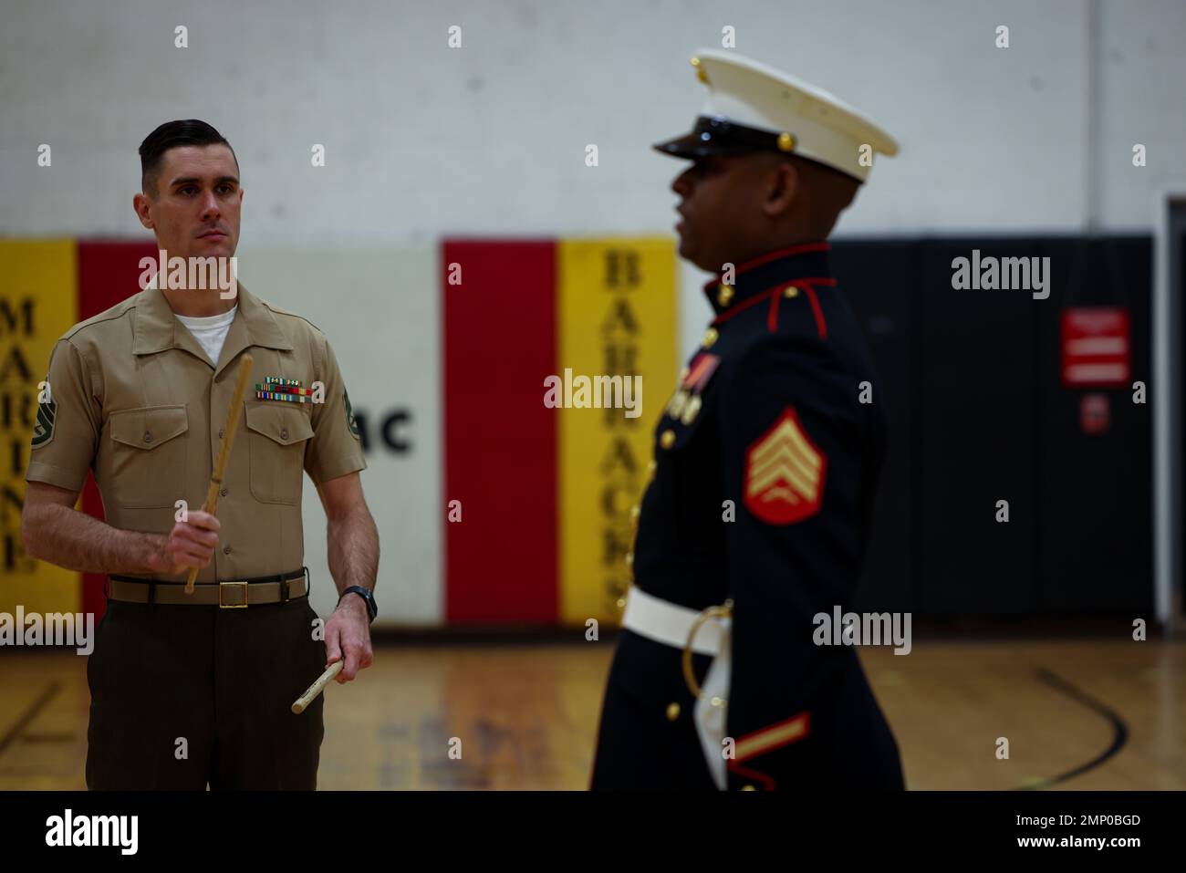 Staff Sgt. Tyler Vandam, assistant drill master, Headquarters & Support ...