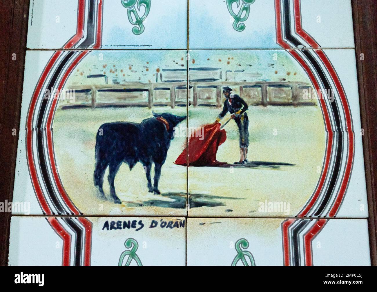 Arena decoration, North Africa, Oran, Algeria Stock Photo - Alamy