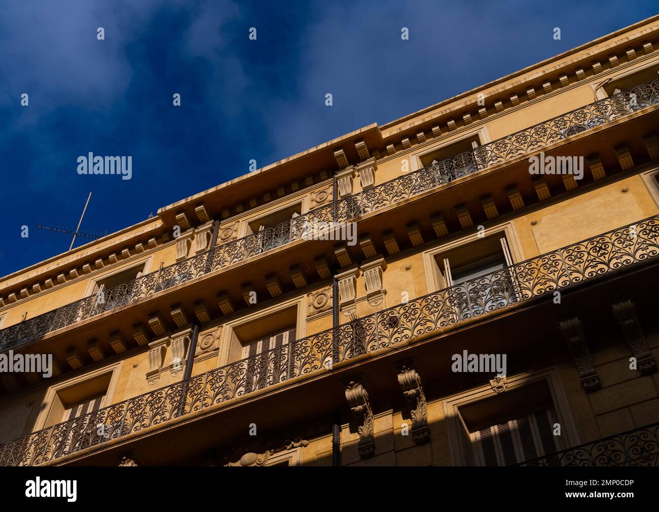 Old french colonial building, North Africa, Oran, Algeria Stock Photo ...