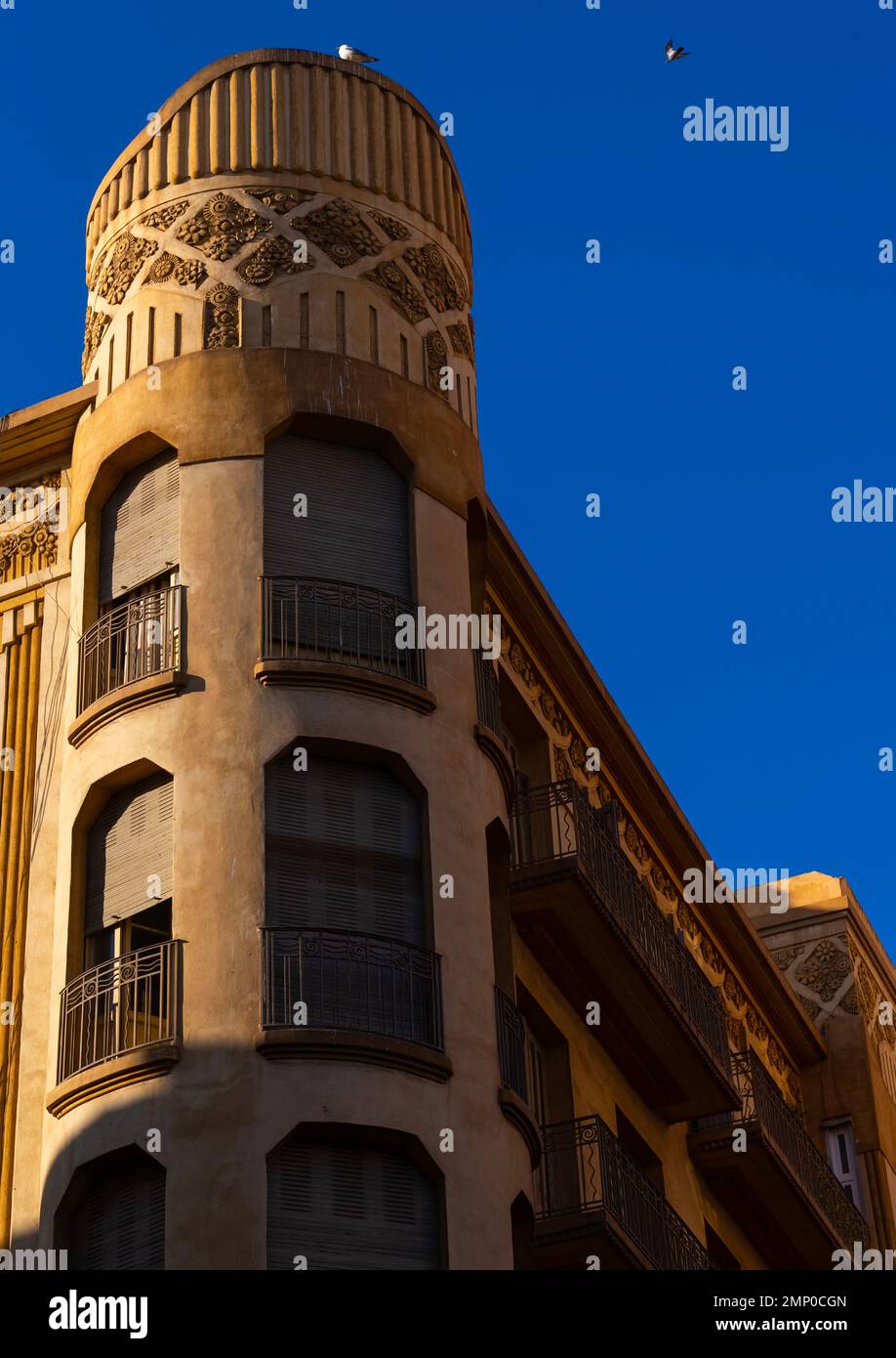 Old french colonial building, North Africa, Oran, Algeria Stock Photo ...