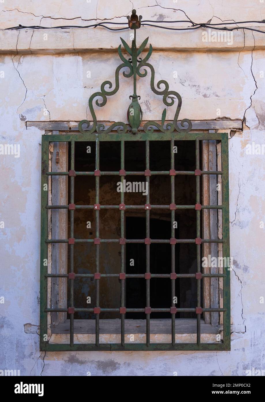 Chateau Neuf fort old window, North Africa, Oran, Algeria Stock Photo ...