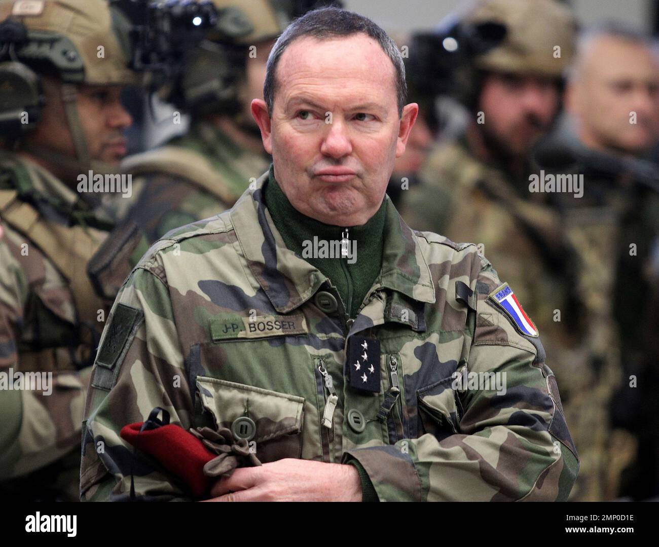 Jean-Pierre Bosser, French Chief of Staff for the Army, is pictured as ...