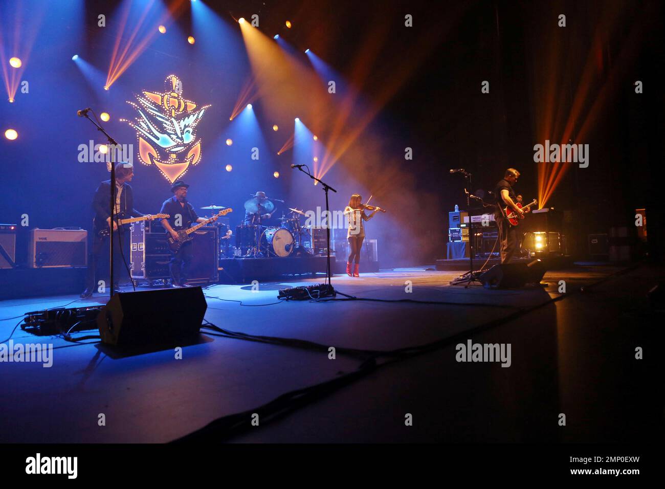 Jason Isbell, Derry deBorja, Jimbo Hart, Chad Gamble, Charles Rose with ...