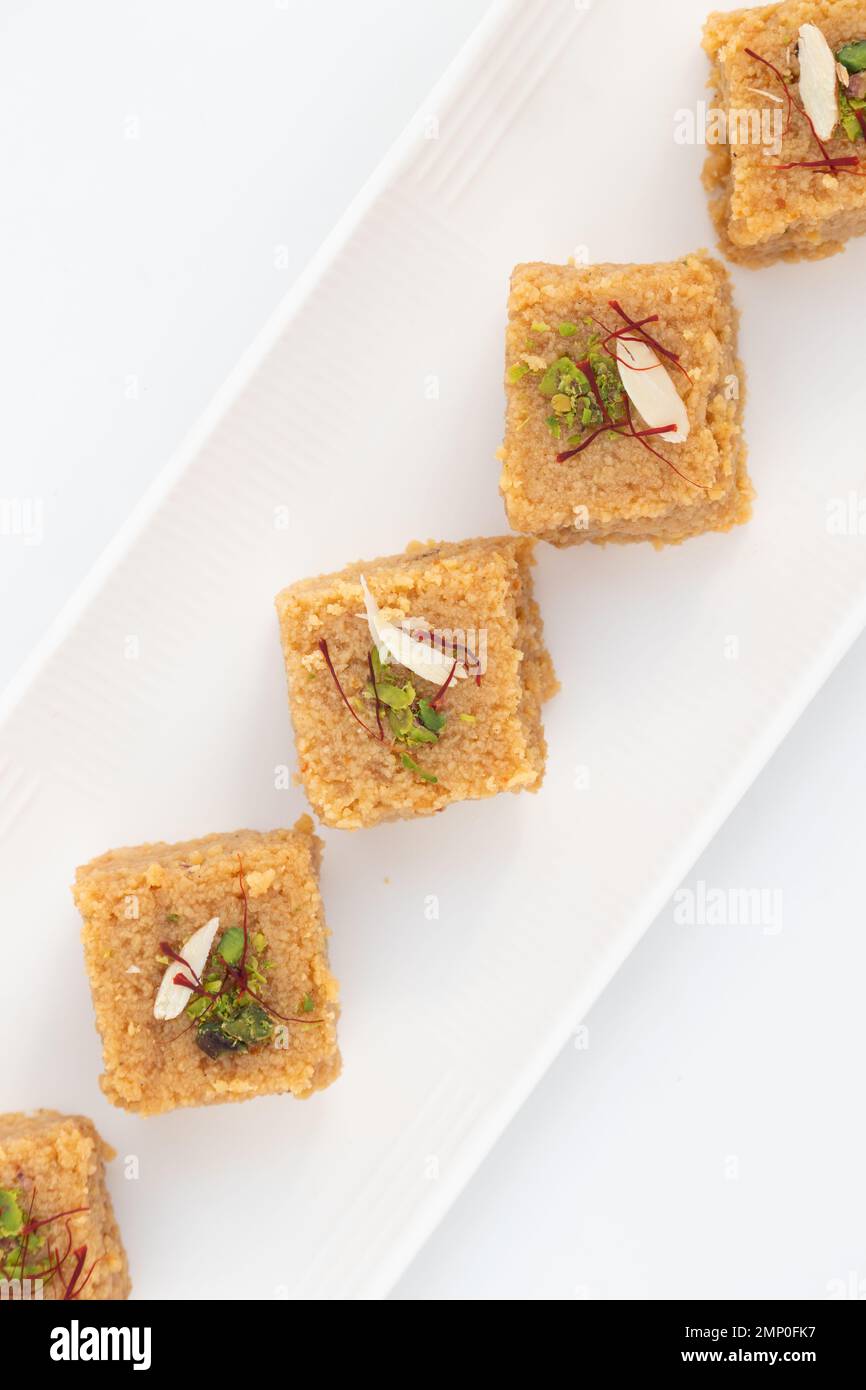 Indian Mithai Gur Chasni Kalakand Also Called Non Centrifugal Cane ...