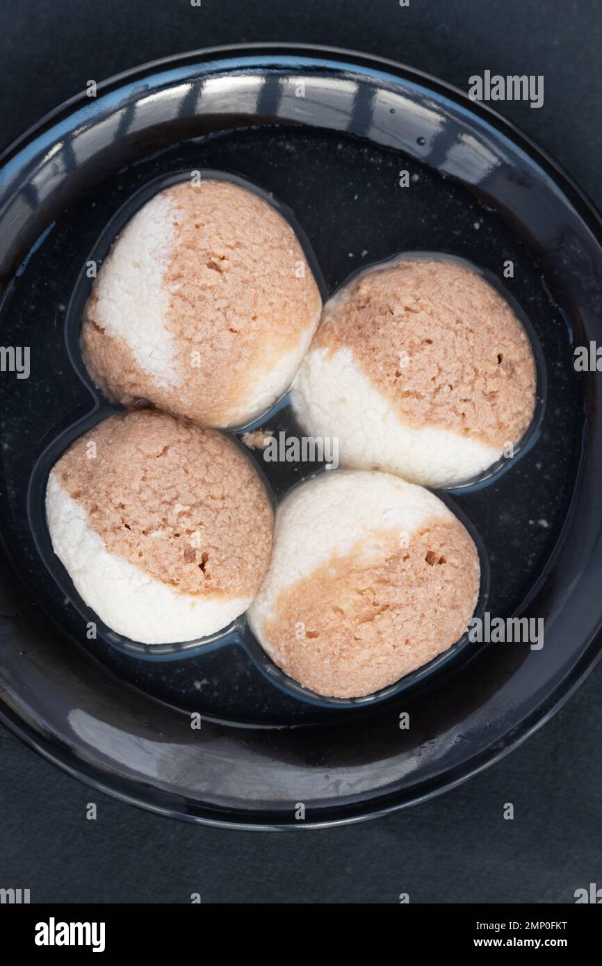 Indian Mithai Chocolate Rasgulla Also Called Choco Gulla, Rasagola ...