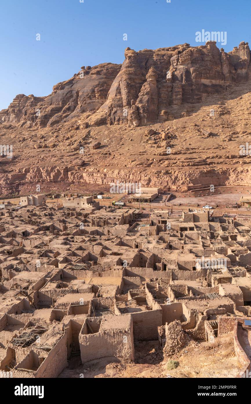 Alula Old Town, Alula City Overview, Saudi Arabia, Vertical View. 900 ...