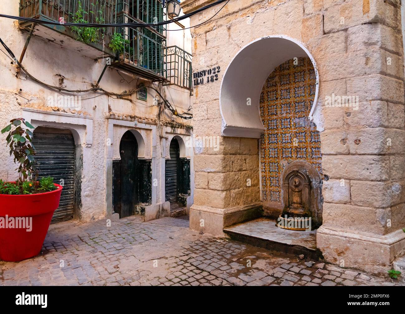 Fountain in the Casbah, North Africa, Algiers, Algeria Stock Photo - Alamy