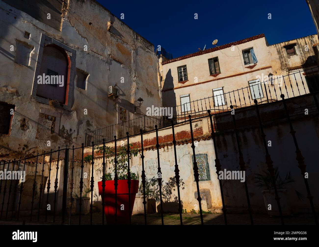 Old buildings in the Casbah, North Africa, Algiers, Algeria Stock Photo ...