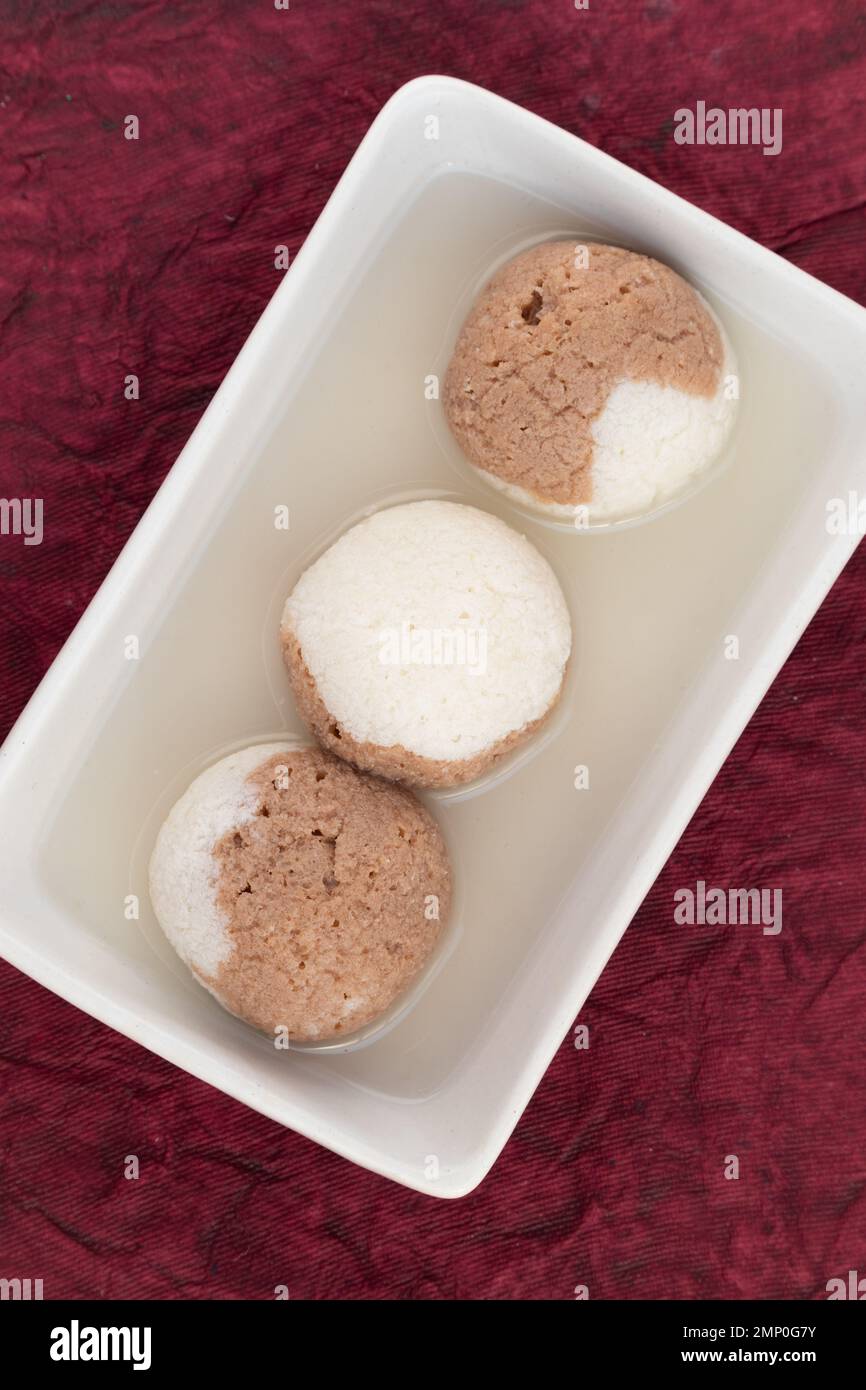 Indian Mithai Chocolate Rasgulla Also Called Choco Gulla, Rasagola ...