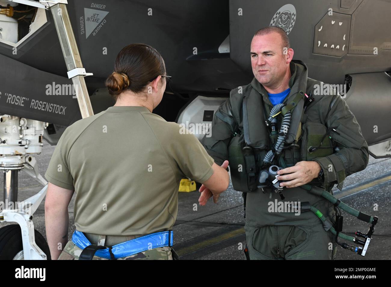 U.S. Air Force Col. Charles Schuck, commander of the 33rd Operations ...