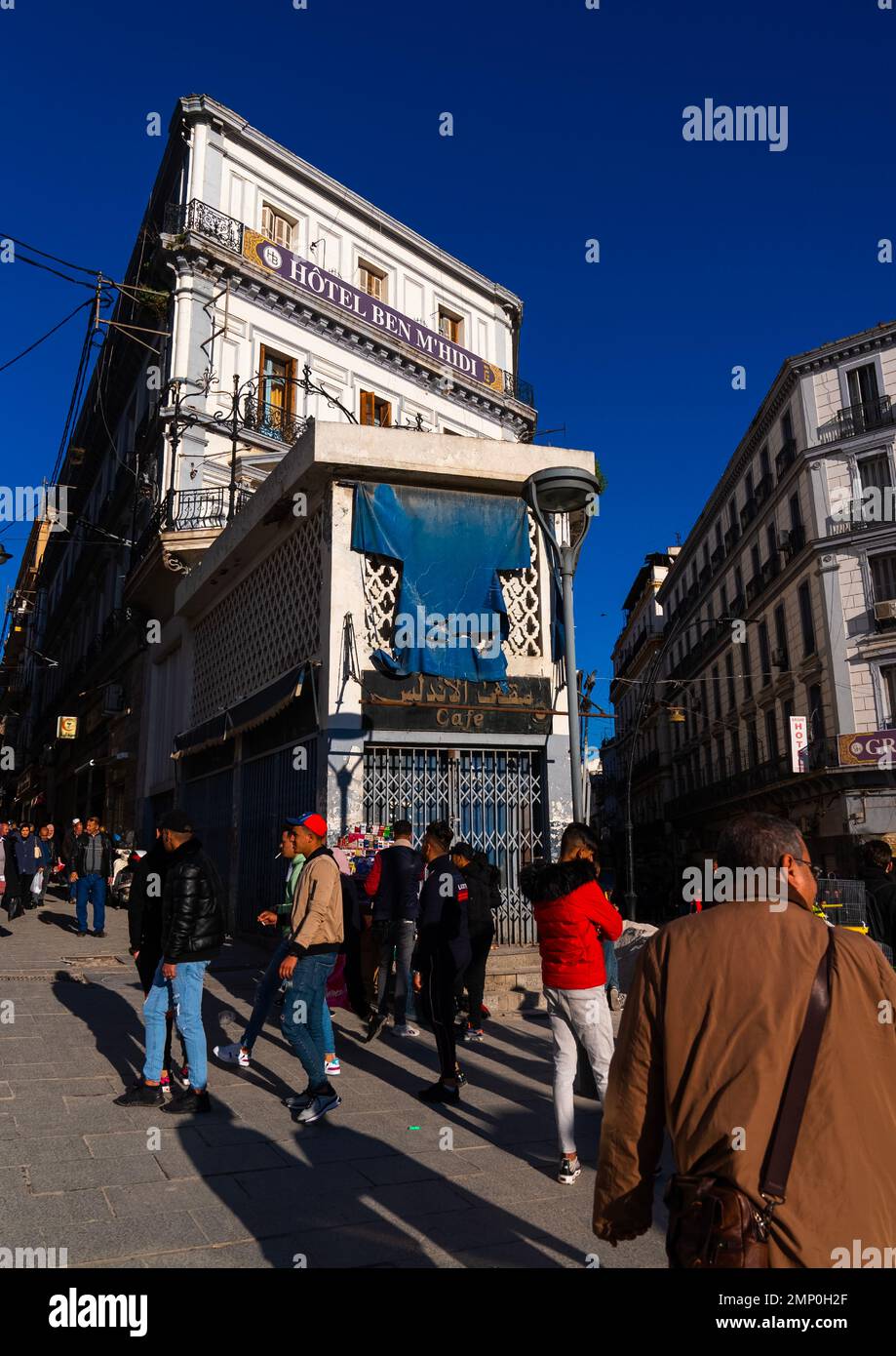 Old french colonial buildings, North Africa, Constantine, Algeria Stock ...