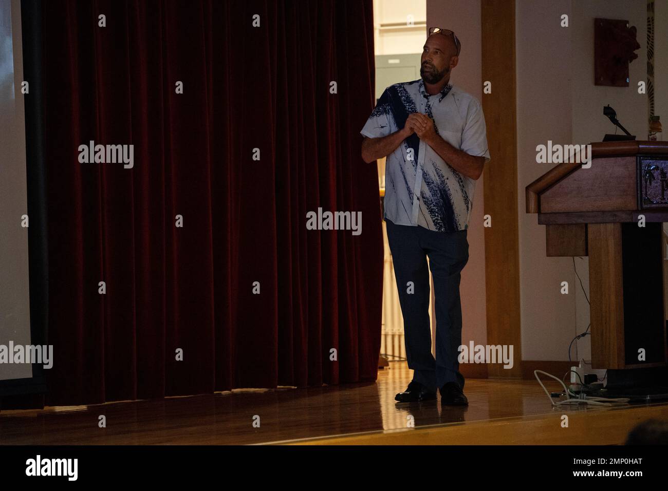 Jason MacDonald, an ocean safety program manager with Marine Corps ...