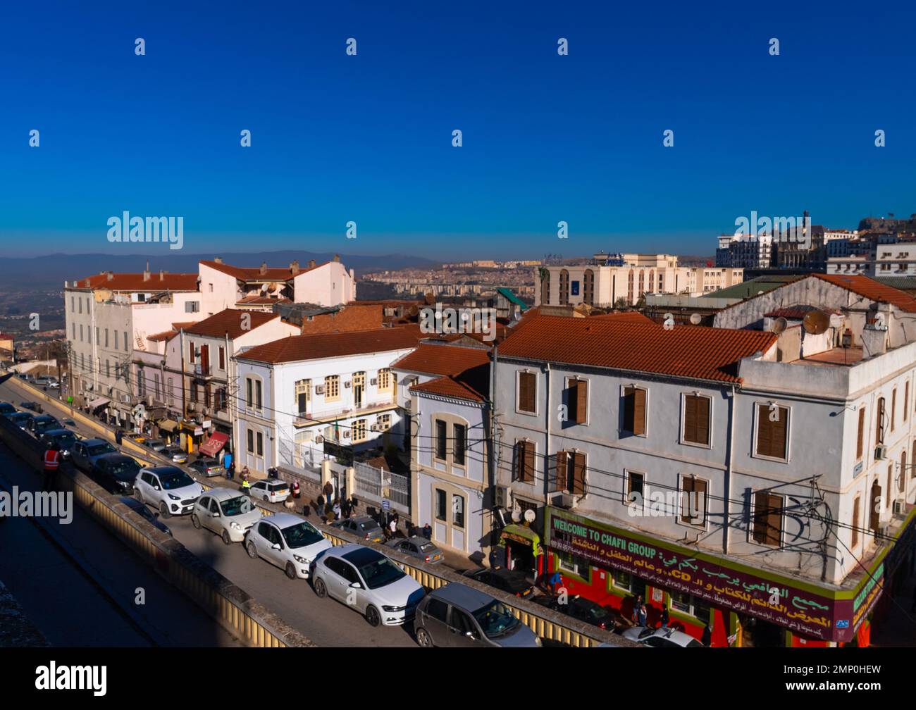 Old french colonial buildings, North Africa, Constantine, Algeria Stock ...