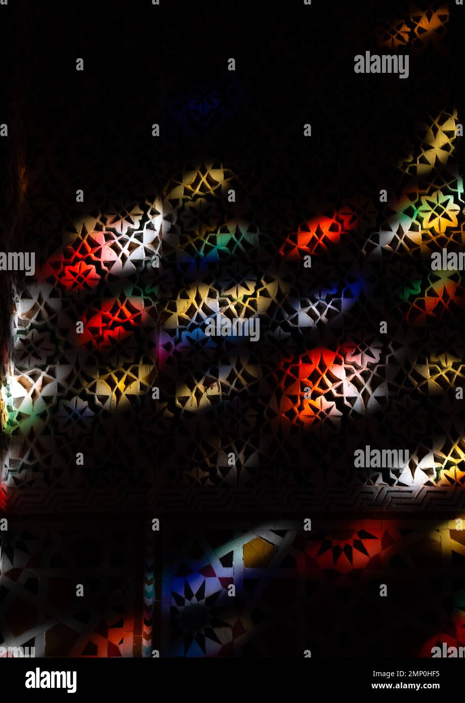 Stained Glass Windows in Emir Abdelkader Mosque, North Africa ...