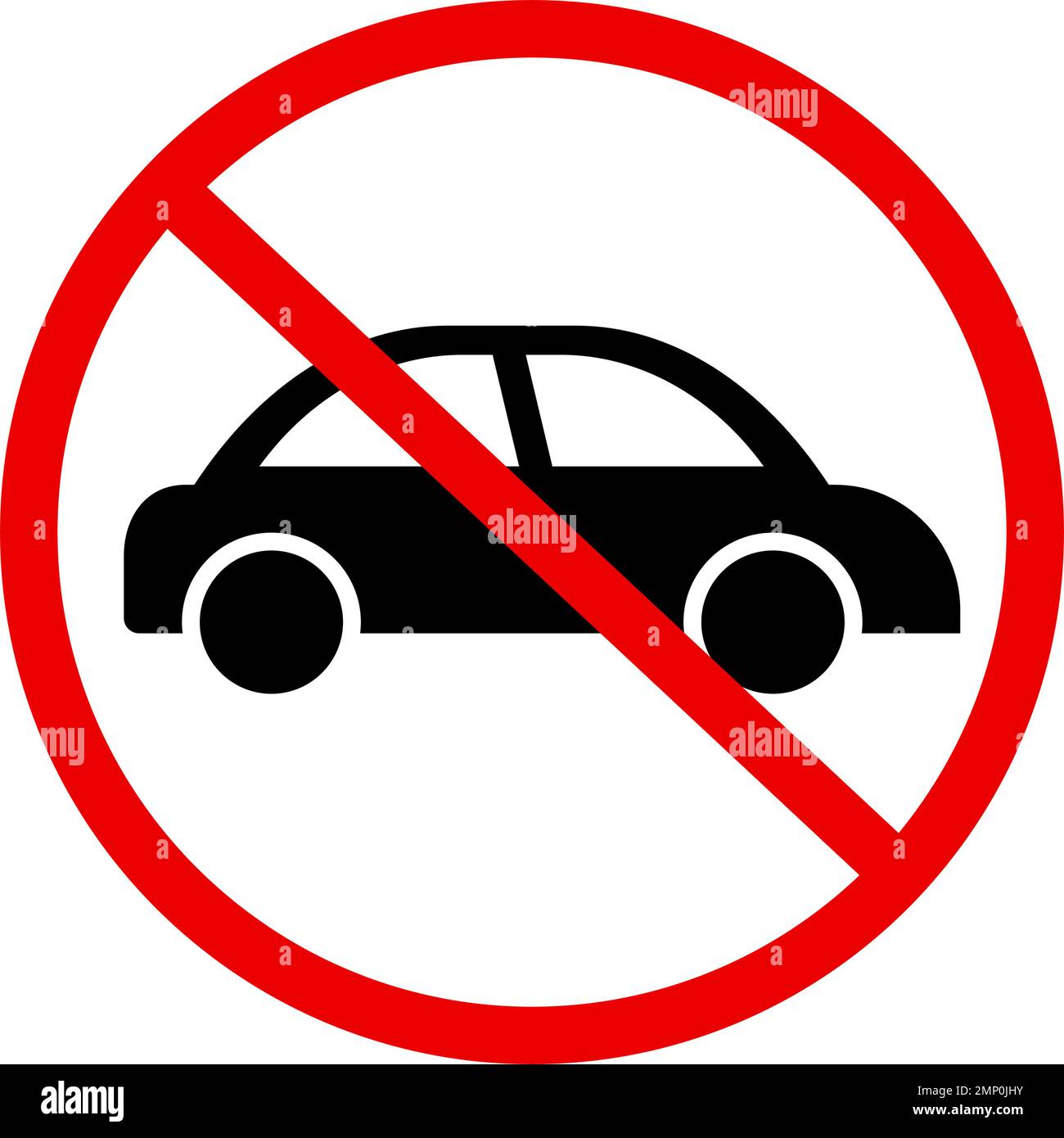 No parking area icon. Strictly no parking. Editable vector Stock Vector ...