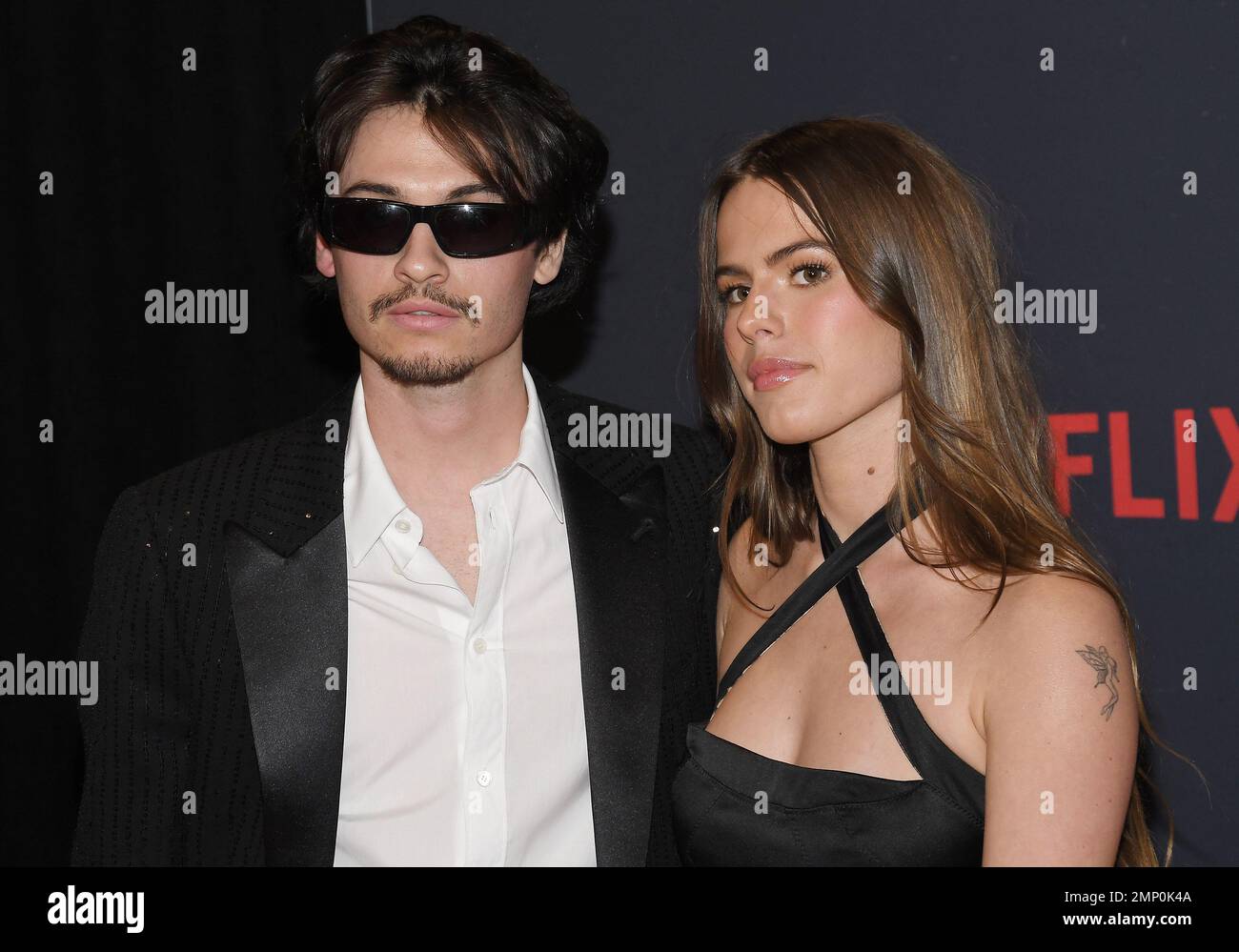 Los Angeles, USA. 30th Jan, 2023. (L-R) Dylan Jagger Lee and Paula Bruss at the Netflix ...