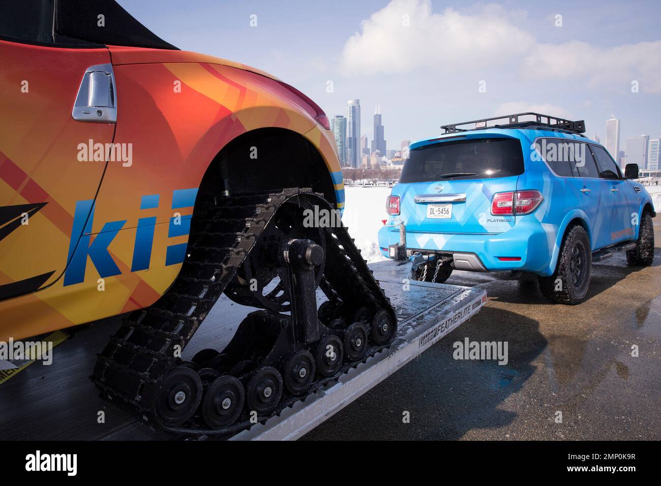 Nissan takes over Chicago with snow-ready vehicles. Dubbed the "370Zki ...