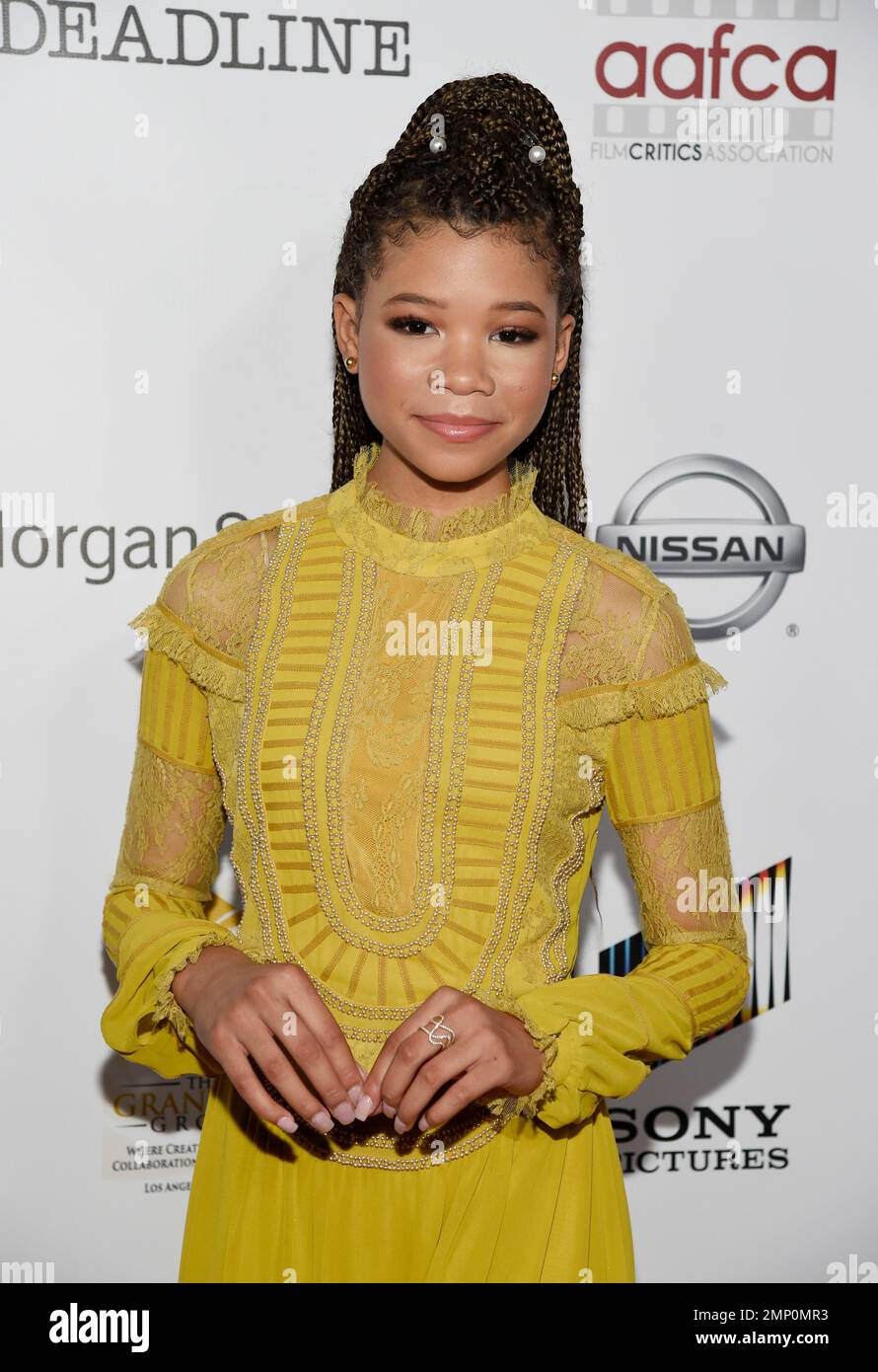 Actress Storm Reid poses at the 9th Annual African American Film ...